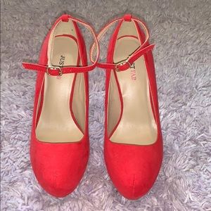 JustFab | Shoes | Bold Red Pump Stilettos | Poshmark